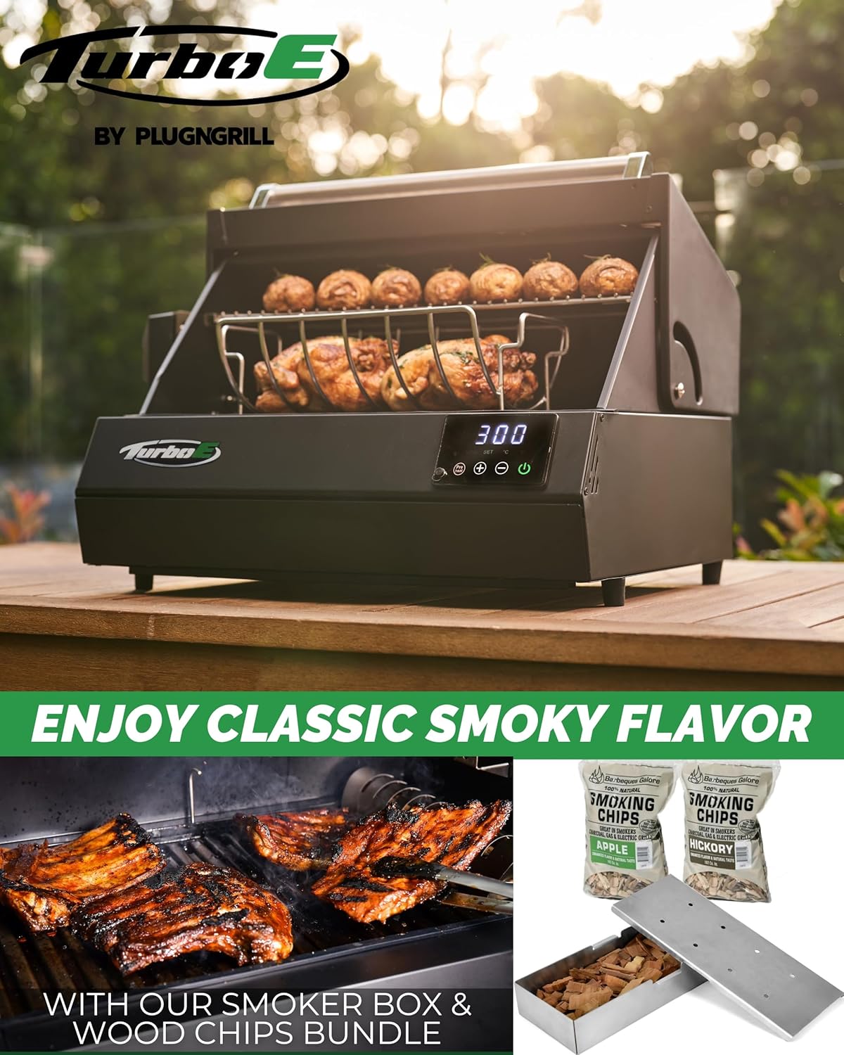 Turbo E Electric Outdoor Grill – PlugNGrill
